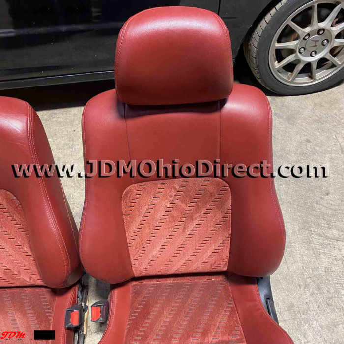 JDM BB6 Prelude SiR Red Front and Rear Seats