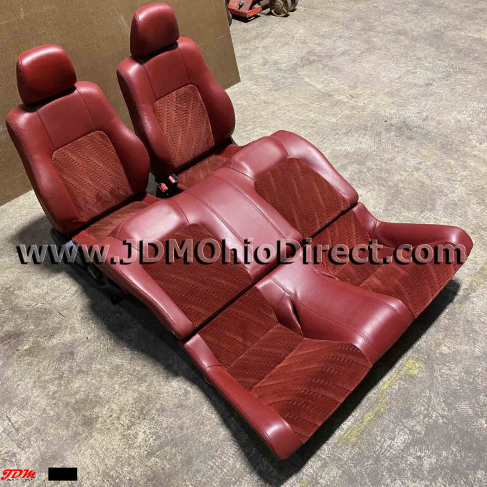 JDM BB6 Prelude SiR Red Front and Rear Seats