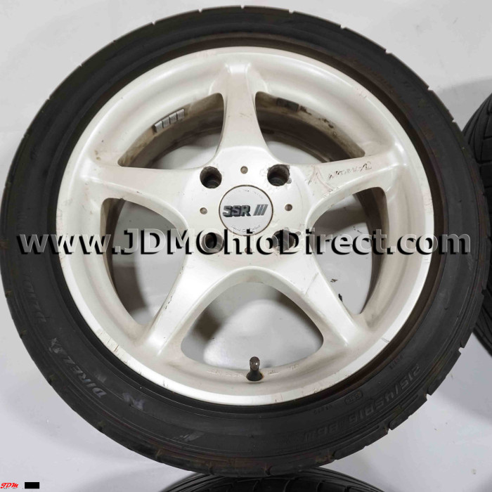 JDM SSR Integral-A2 4x114 Wheel and Tire Set